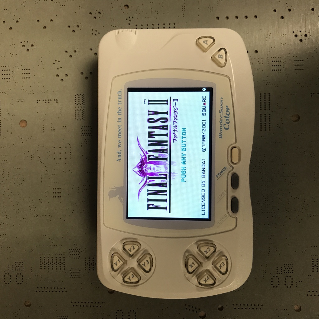 WonderSwan Color Boxed Final Fantasy Refurbished With IPS LCD Installed ...